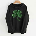 BRGZLK Women's St.Patrick's Day Hooded Sweatshirt Novel Comfy Clover ...