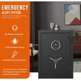 RPNB 1.29 Cubic Feet Home Safe, Biometric Fingerprint, Fireproof Safe ...