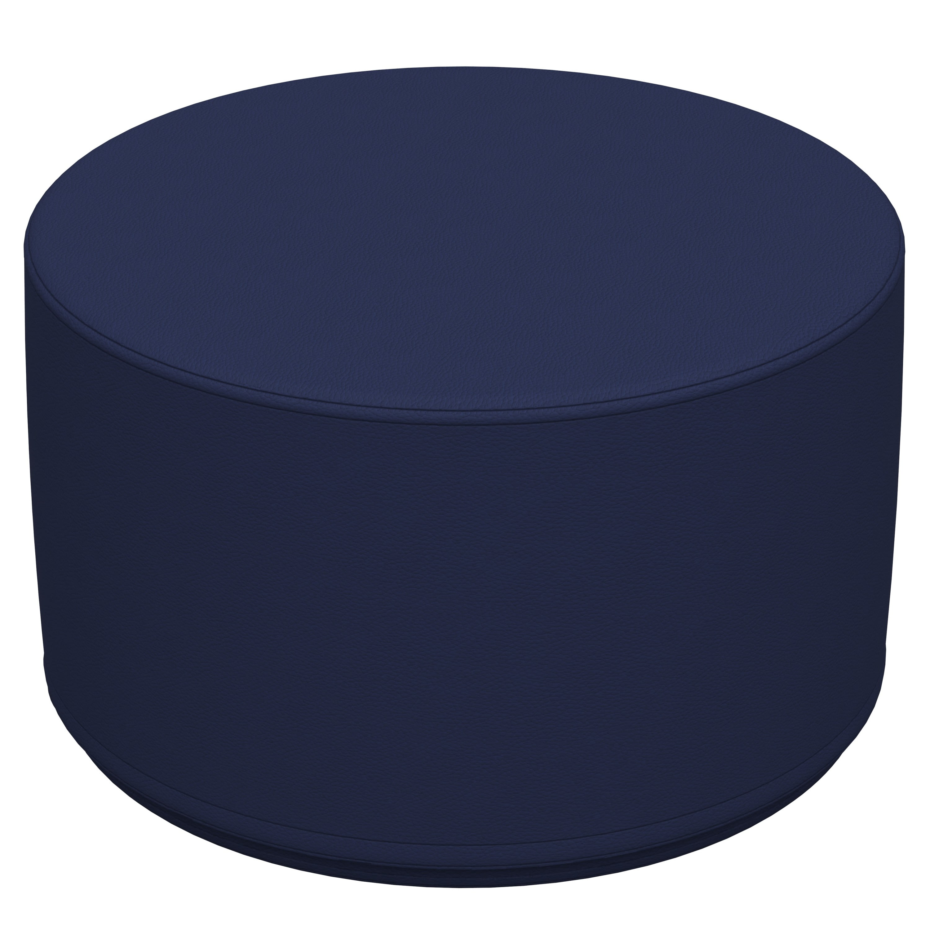SoftZone® 18in Round Ottoman Junior - Navy - Walmart.com
