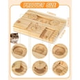 Guinea Pig Foraging Toys, 6 in 1 Hamsters Wooden Interactive Enrichment ...