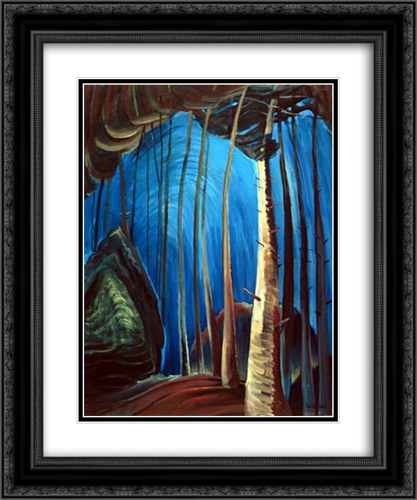 Emily Carr 2x Matted 20x24 Black Ornate Framed Art Print 'Blue Sky ...
