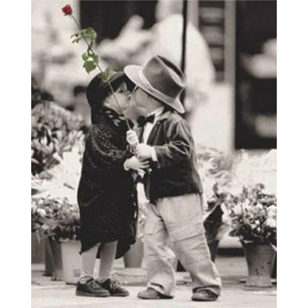 First Kiss Poster by Kim Anderson (16 x 20) - Walmart.com