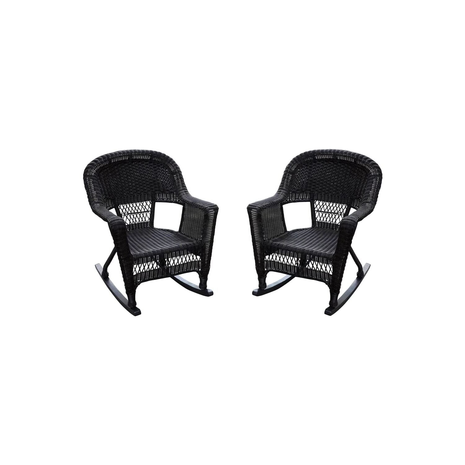Rocker Wicker Chair - Set of 2, Patio Chair, Outdoor Rocking Chair ...