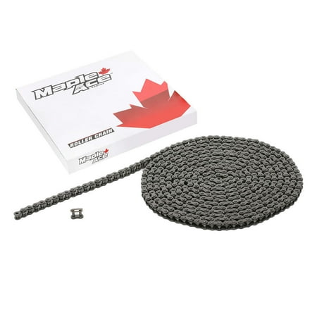 MAPLE ACE #25H Heavy Duty Roller Chain Single Strand 1/4" Pitch, 10 ...