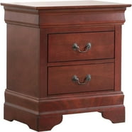 Maklaine Modern / Contemporary Night Stand in White Oak Finish ...