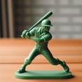 Baseball Soldier Figurines,2 Inches Green Baseball Players Pitcher ...
