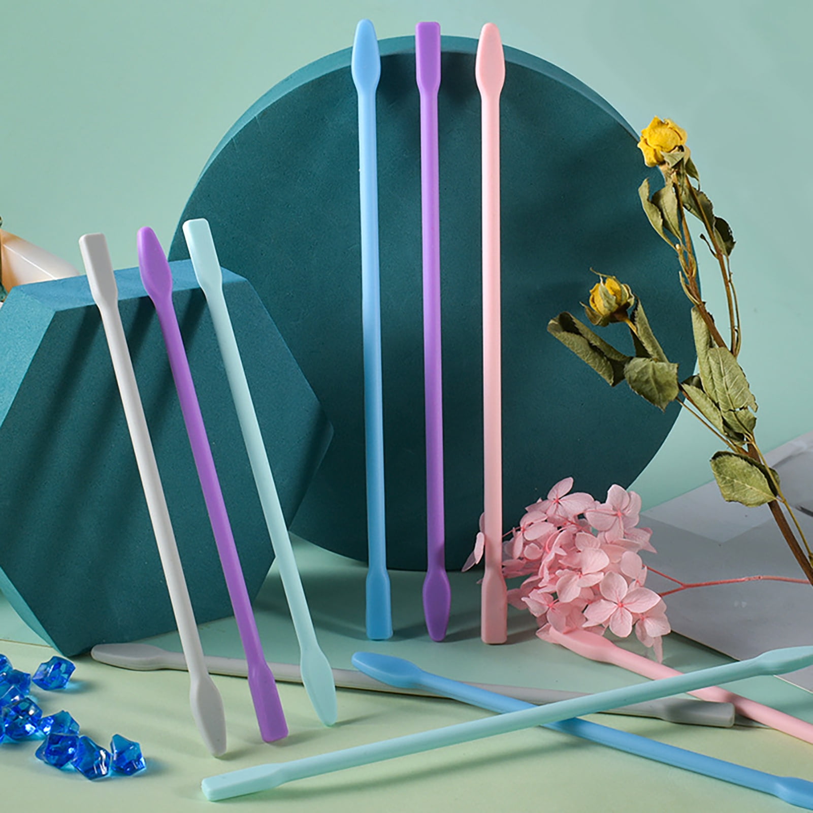 jiaroswwei Stirring Rod Hardened DIY Irregular Head Silicone Epoxy ...