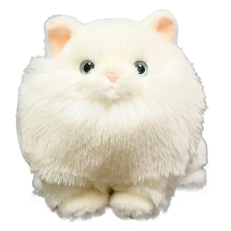 Fuzzy Cat Plush Doll Stuffed Cartoon Kitten Plushies Pacify Rag Toy ...