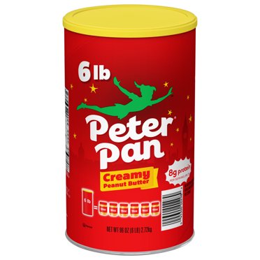 Peter Pan Original Creamy Peanut Butter Spread, Gluten-Free, 56 oz Jar ...