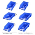 Windfall Stackable Plastic Small Parts Container Box with 4 Pillars for ...