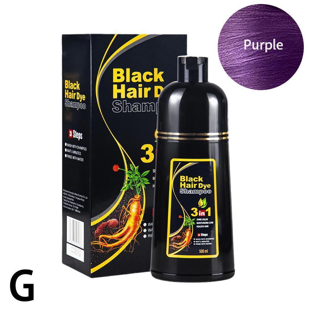 Hair Dye Shampoo Purple Herbal Hair Color Shampoo For Men And Women ...