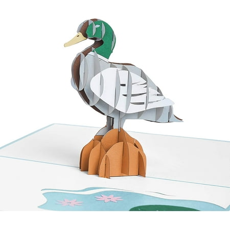 Duck Pop Up Card, Blank Duck 3D Birthday Card, Duck Card, Duck Gift ...