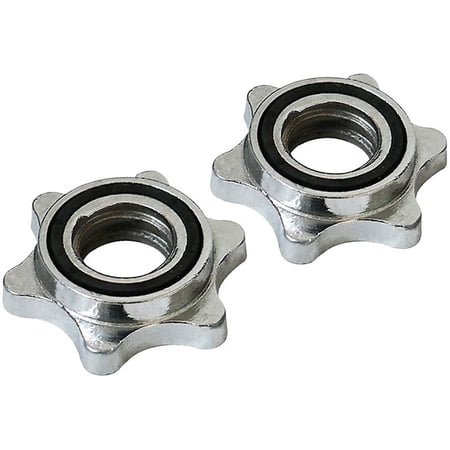 2 pcs25mm - Stainless Steel Spinlock Barbell Clamps Dumbbell Nut Lock ...
