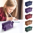 COM1950s Transparent Mesh Storage Bag, Small See-Through Zipper Pouch ...