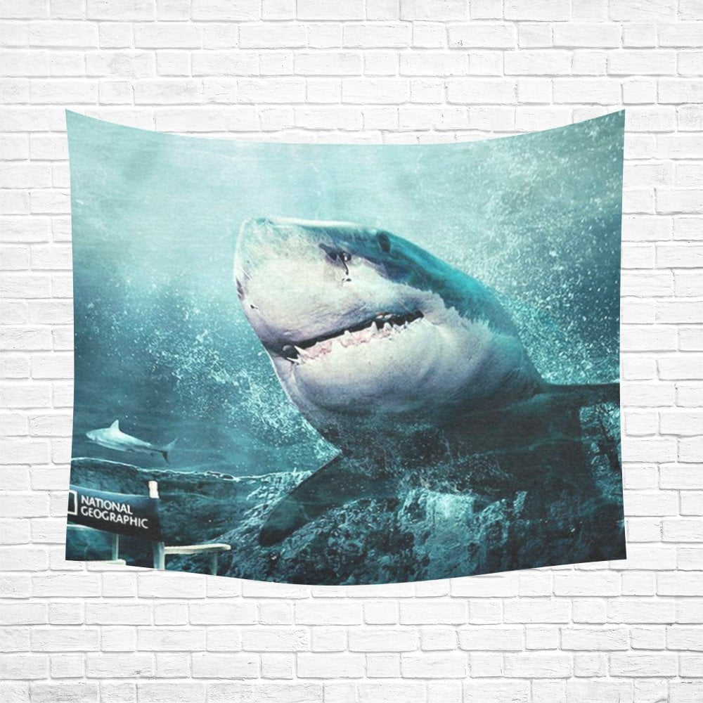 MYPOP Wall Art Shark Hanging Wall Tapestry 51x60 inches - Walmart.com