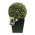 Better Homes & Gardens 20" Outdoor Artificial Topiary Decor in Black ...