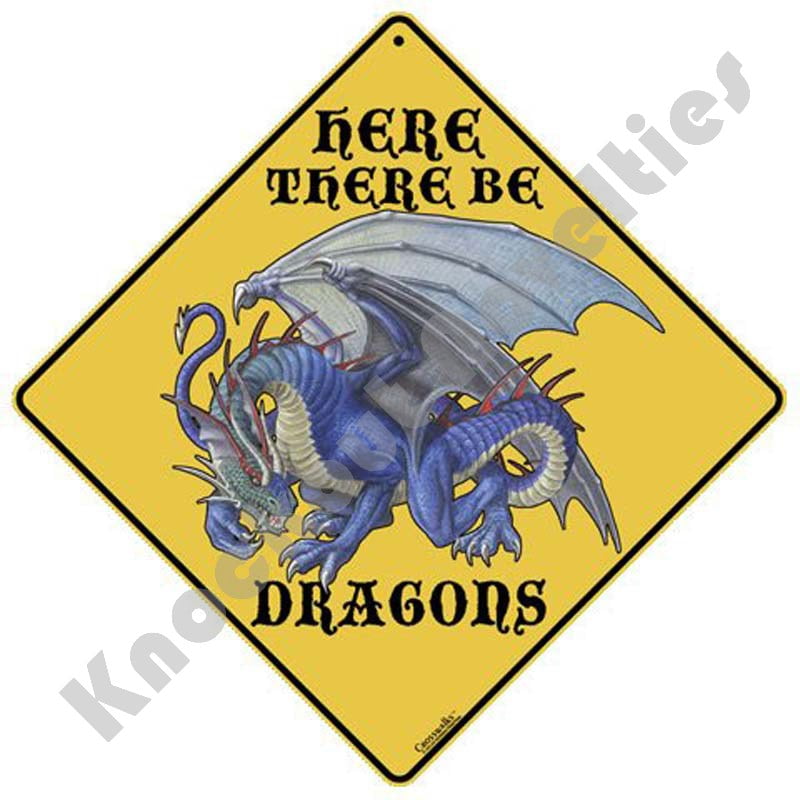 Here There Be Dragons - Sign - Walmart.com - Walmart.com