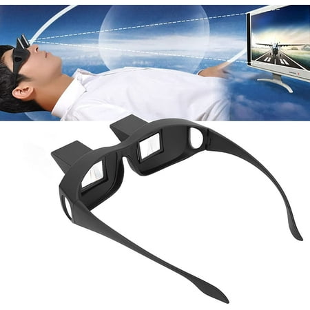 Lazy Glasses, Bed Prism Glasses Stylish Compact Black Lazy Spectacles ...
