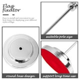 Qumonin Universal Flagpole Flag Display Holder Nail-free Advertising ...