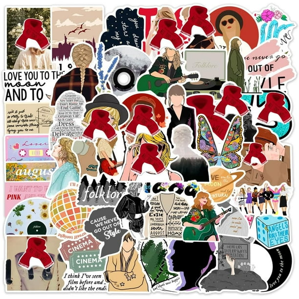 50 Pcs Popular Singer Stickers Vinyl Waterproof Stickers for Water ...