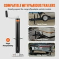 KFFKFF Trailer Jack A Frame Bolt Trailer Tongue Jack 2000 lbs Height ...