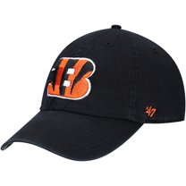 Youth '47 Black Cincinnati Bengals Logo Clean Up Adjustable Hat ...