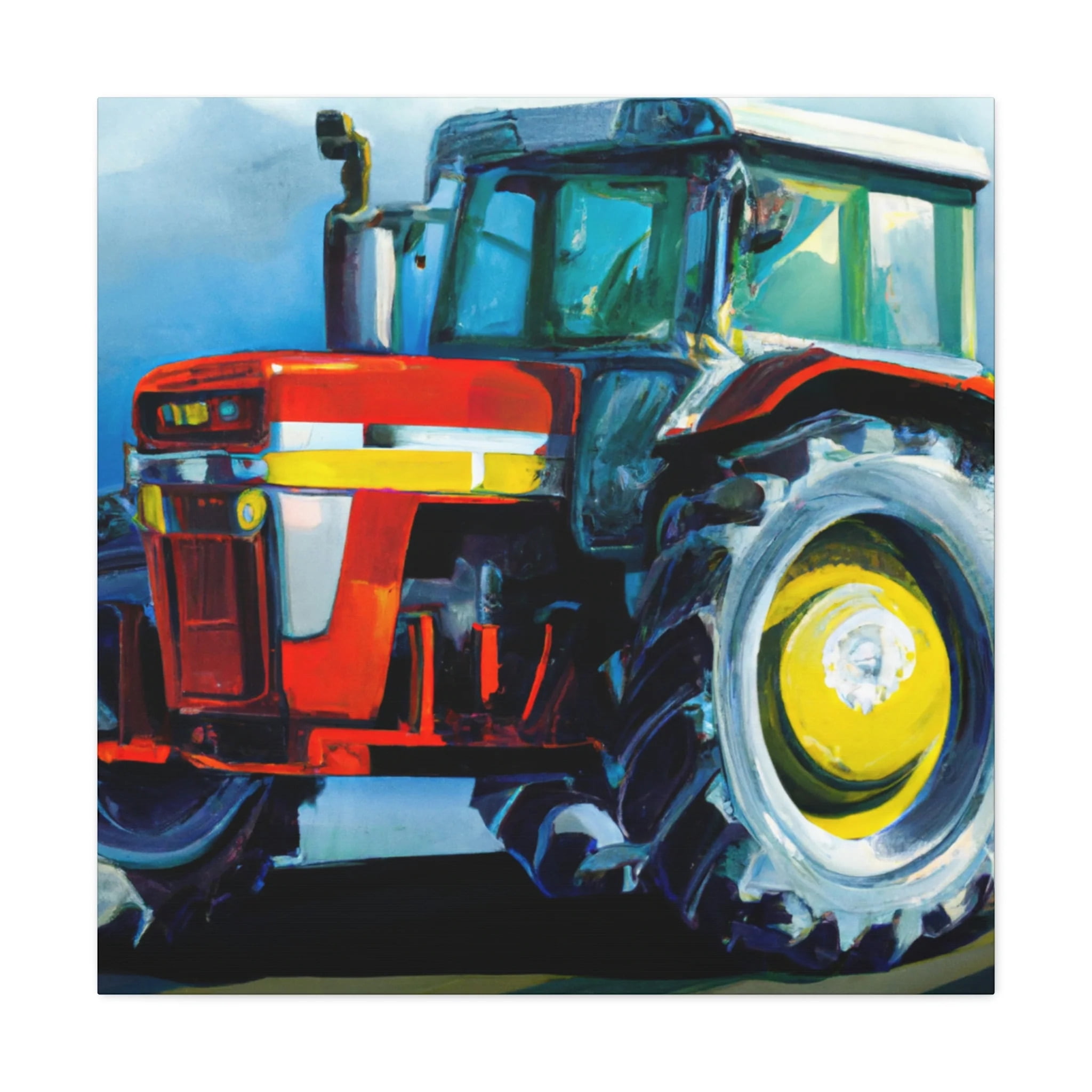 Tractor in Hyperrealism - Canvas - Walmart.com