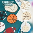 40Pcs 4 Styles Sport Ball Theme Unfinished Wood Big Pendants Laser Cut ...