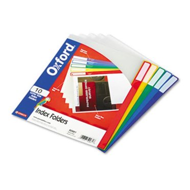 Pendaflex 40523 1/3 Cut Tab Letter Size Glow File Folders - Assorted ...