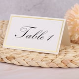 32Pcsd Table Signs, Place Cards with Gold Border for Table at ...