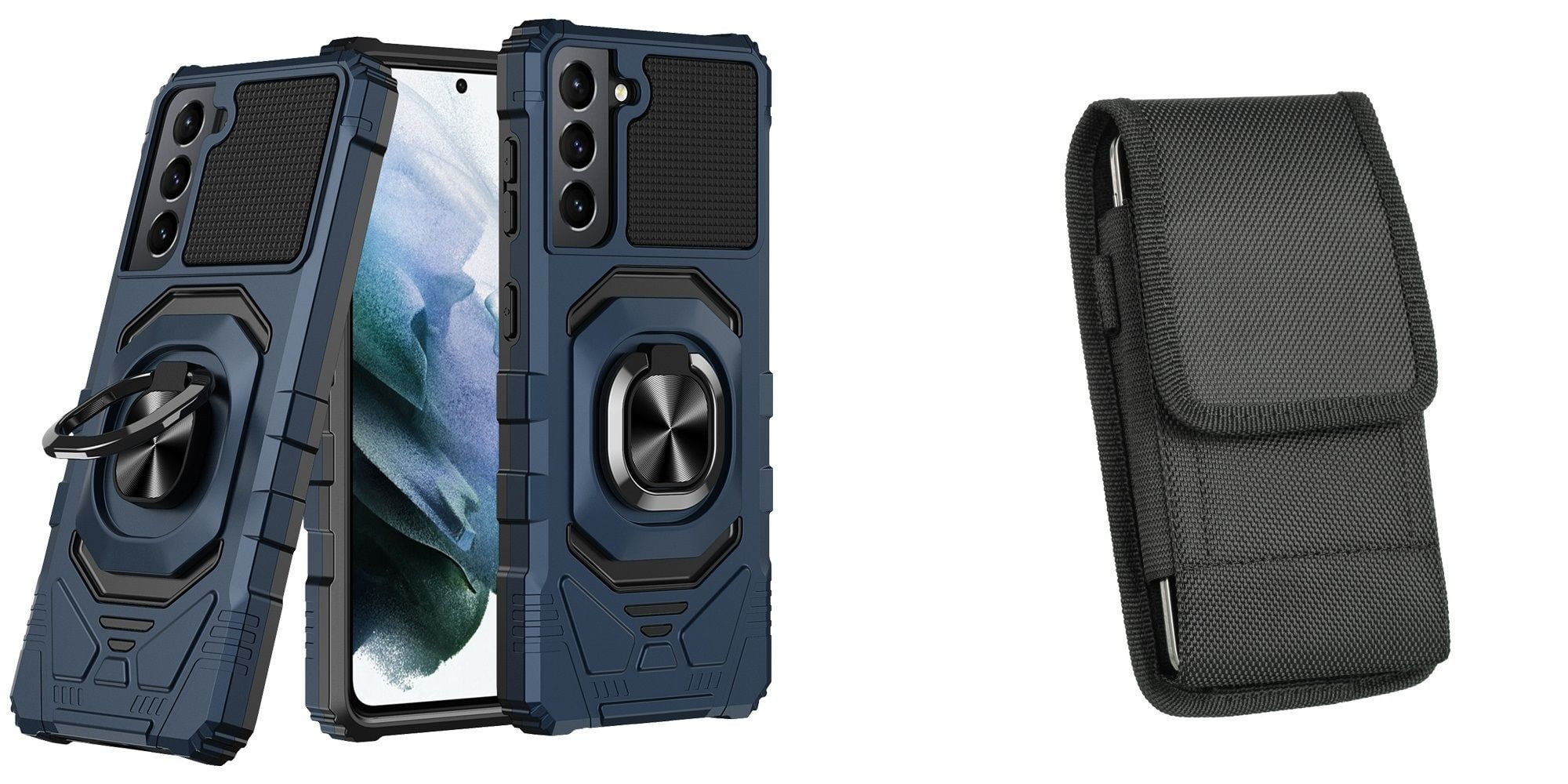 Case with Belt Holster Bundle for Samsung Galaxy S22 Ultra: Heavy Duty ...