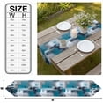 Abstract Oil Painting Table Runner Linen Burlap Table Runner 72 Inches ...