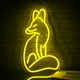 Hello Rosa Fox LED Neon Light Signs USB Power for Home Bedroom Store ...