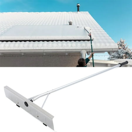 Telescoping Snow Roof Rake, Roof Shovel Efficient With Wheels For House ...