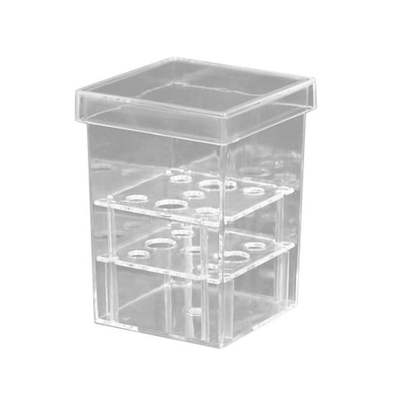 Acrylic Rose Flower Box Vase Water Holder Display Case Table ...