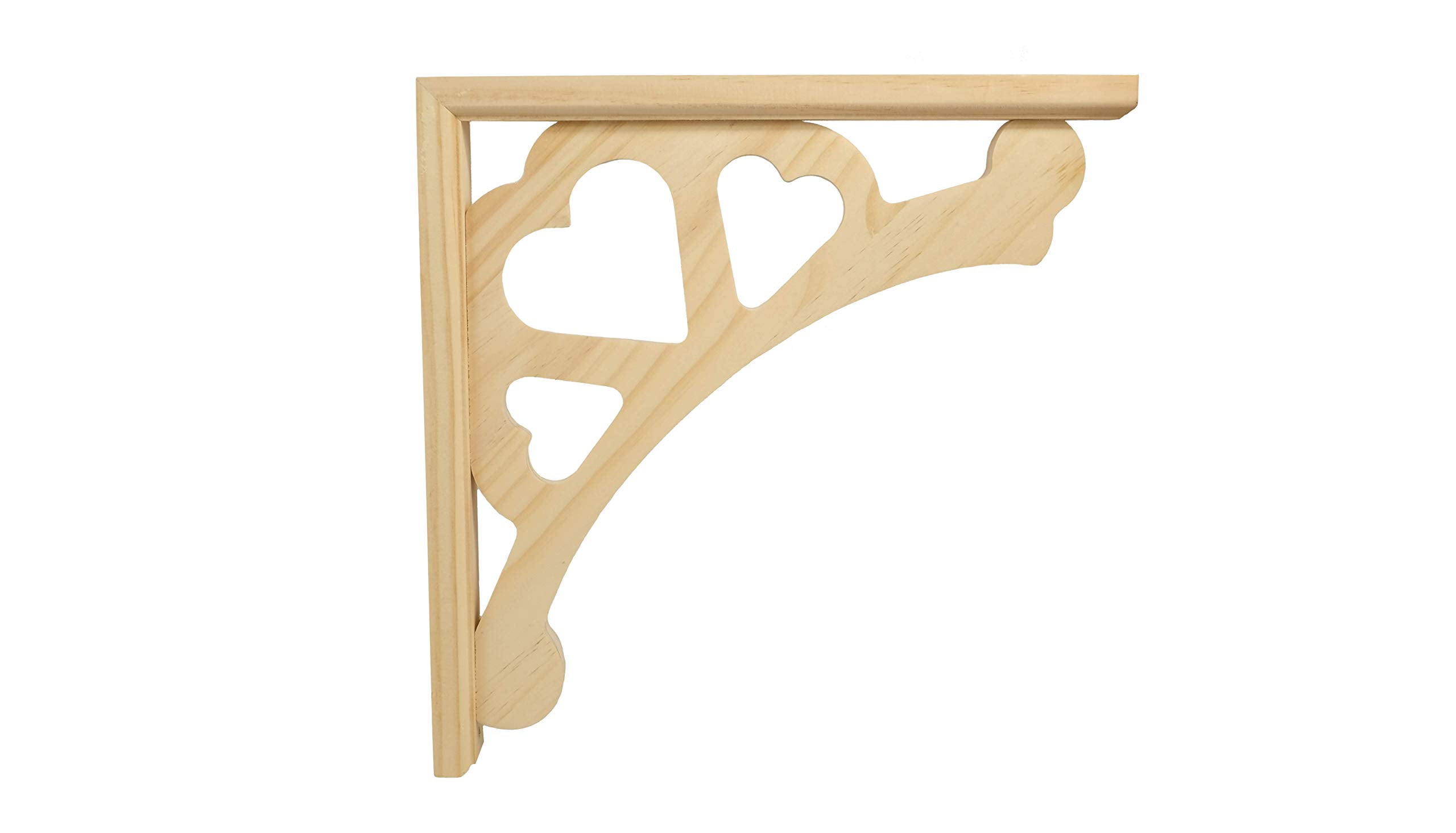 BingLTD - 12" Pine Spindle Bracket Corner Trim - Set of 2 (BRK12TH-PI ...