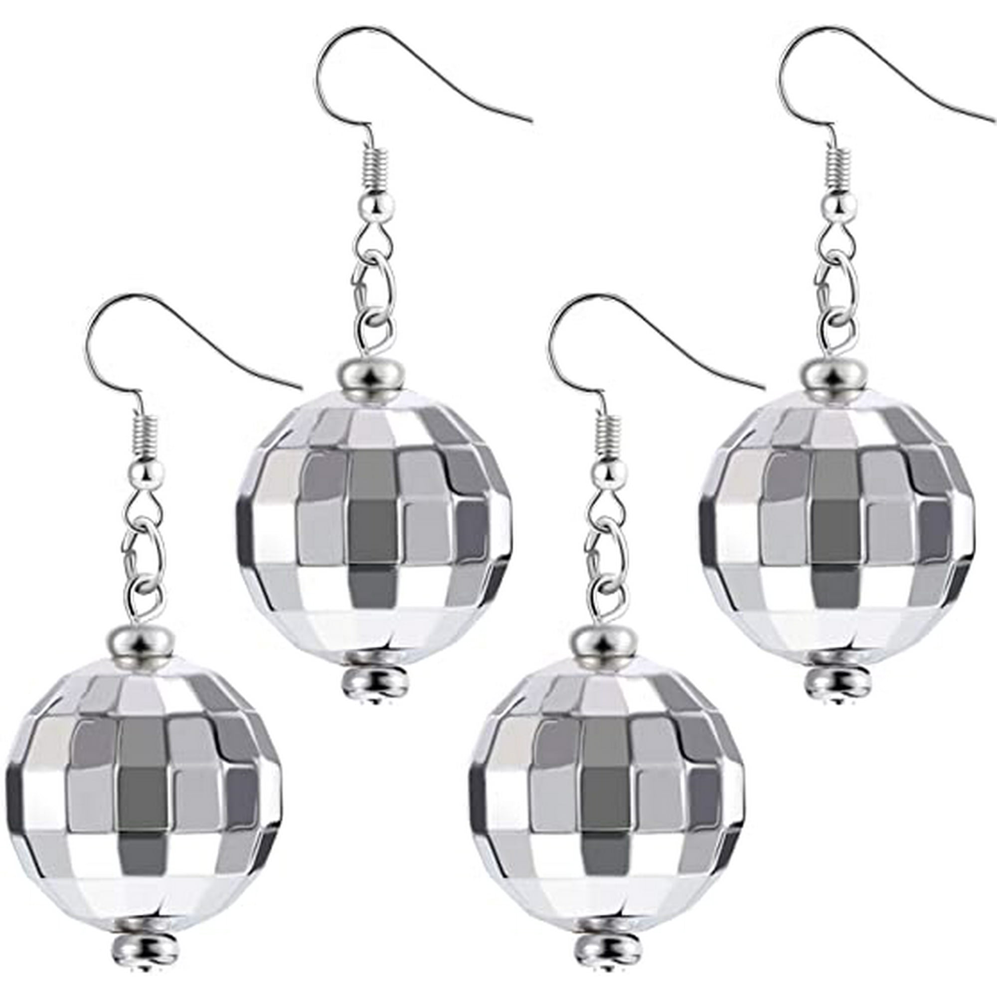 Click here for Damaie 2 Pairs Of Disco Ball Earrings 60s Or 70s S... prices