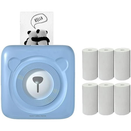 Mini Printer, Wireless Thermal Label Printer, Sticky Note Receipt ...