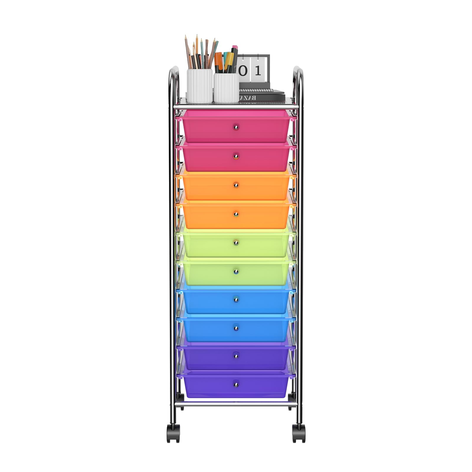 Click here for Jczshr Rainbow Rolling Utility Cart With 10 Drawer... prices