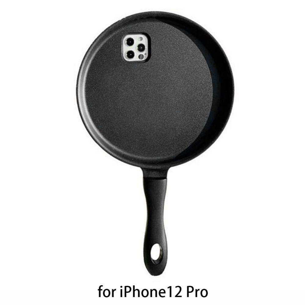 Funny 3D Frying Pan Case For 12 Pro Max 12 Mini 12 Pro Pot Back Phone ...