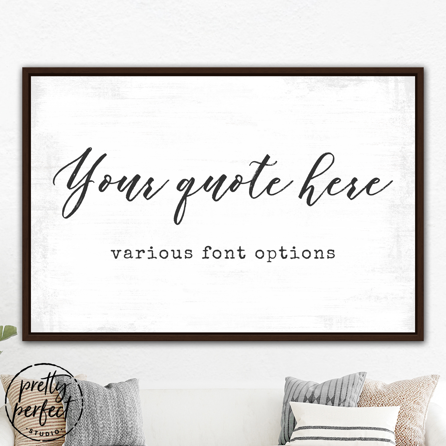 Pretty Perfect Studio Create Your Own Custom Canvas Quote Sign on Wall ...