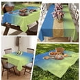 Blue Yellow Minimalist Gradient Table Cloth 60x84in, Waterproof ...