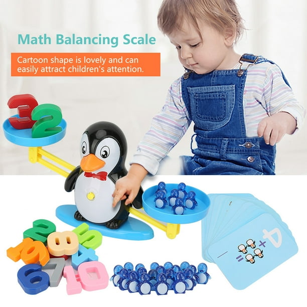 Math Balancing Scale, Vivid Color Cartoon Shape Math Balancing Toy ...