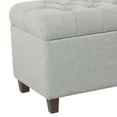 Homepop Ainsley Button Tufted Storage Bench Multiple Colors