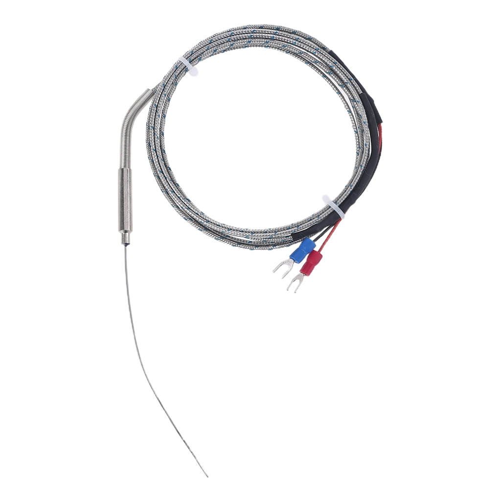 K-Type Thermocouple with 1mm x 100mm Probe Temperature Sensors 1M/3 ...