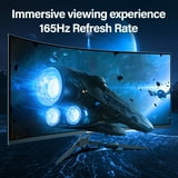 Gawfolk 34-Inch Curved, Ultra-Wide Gaming Monitor, 165hz, WQHD ...