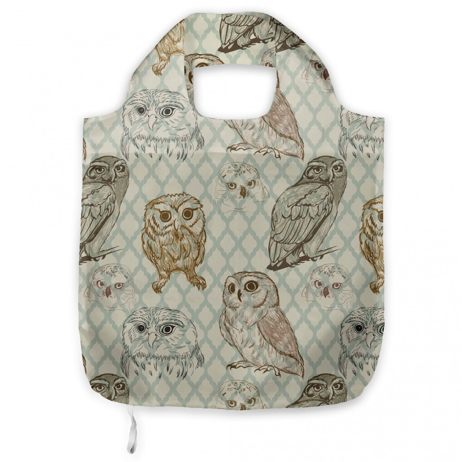Owl Shopping Tote Bag, Cool Looking Owls Different Shapes and Sizes ...