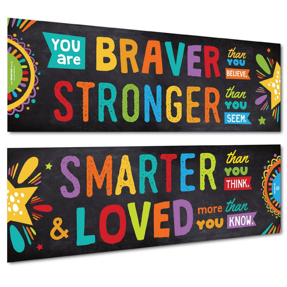 Sproutbrite Classroom Banner Decorations - Motivational & Inspirational ...