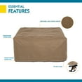 Duck Covers Water-Resistant 32 Inch Square Patio Ottoman Cover, Fits ...