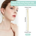 304 Stainless Steel Flat Head Pins for Jewelry Making Real 16K Gold ...